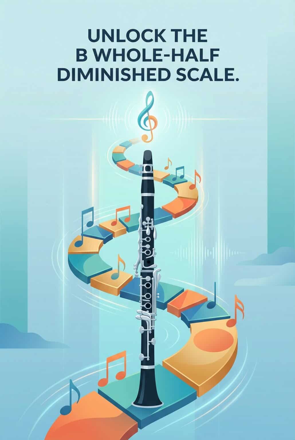 B Whole-Half Diminished Scale Clarinet Fingering Chart & Practice Guide